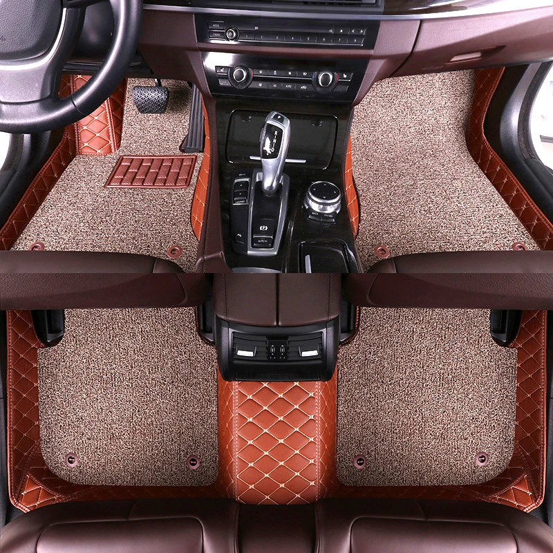 Car-Floor-Mats-for-Audi-R8-Double-Layered-Foot-Pads-Automobile-Carpet ...