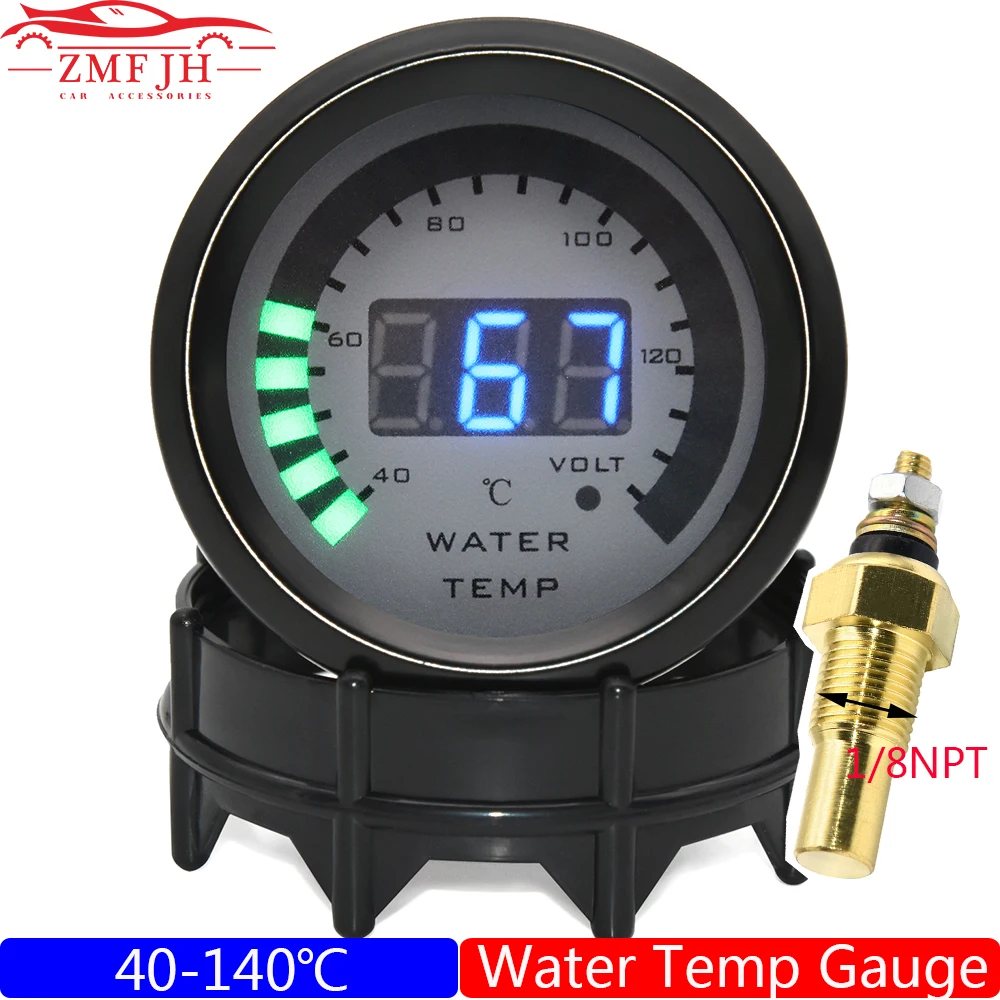 52mm-Digital-Water-Temperature-Gauge-Car-Racing-Modification-40-140 ...