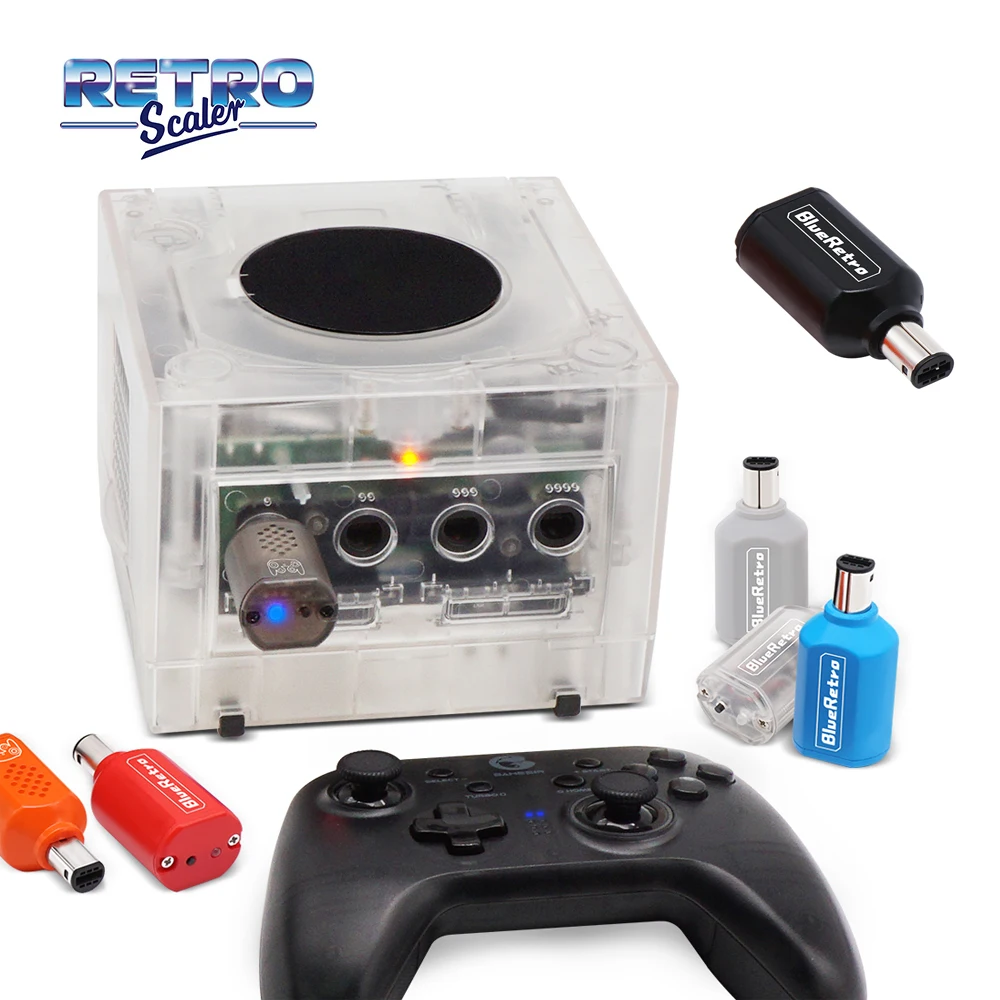 RetroScaler-BlueRetro-Wireless-Controllers-Adaptor-For-NGC-GameCube ...