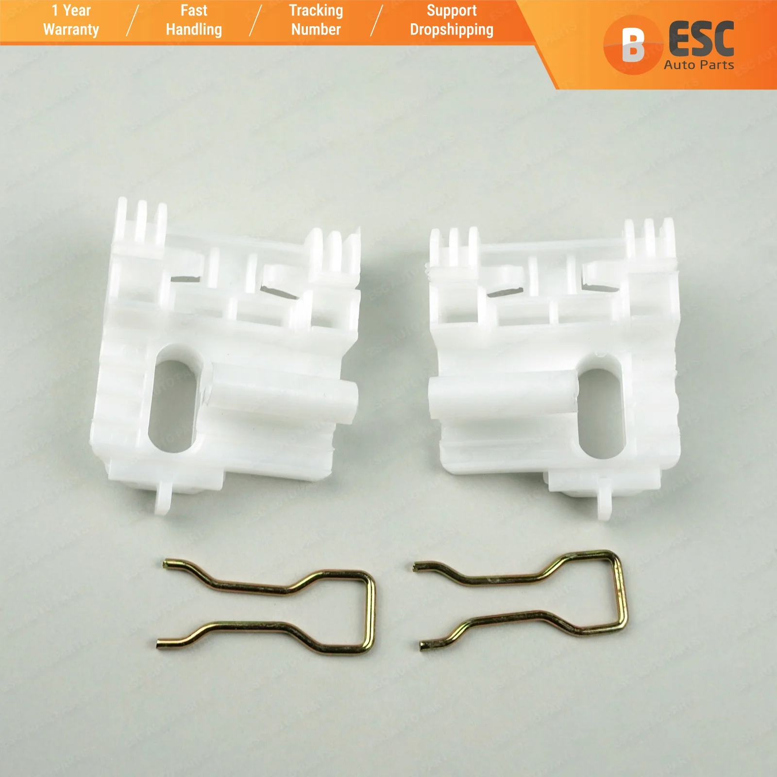 ESC Auto Parts EWR842+EWR852 Window Regulator Clips Rear Left Right ...