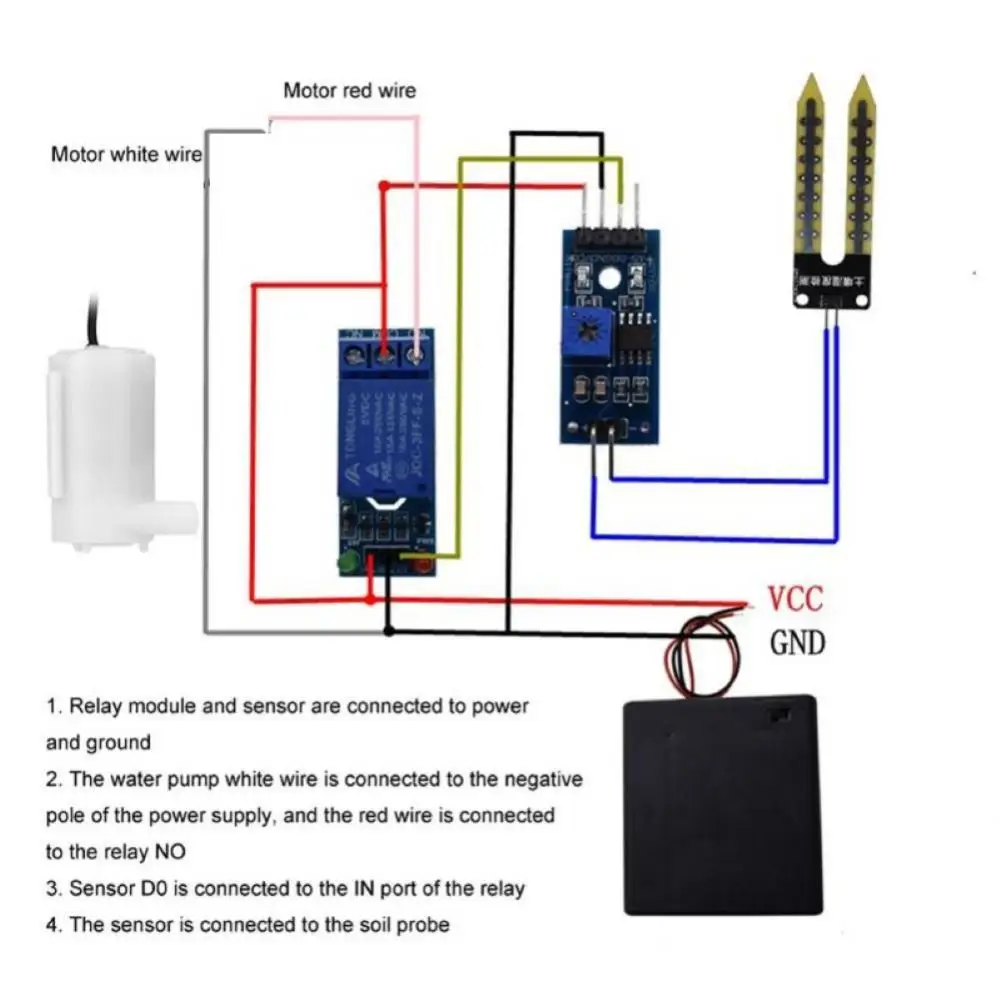 Sensor-Automatic-DIY-Watering-Irrigation-System-Soil-Moisture-Pump ...