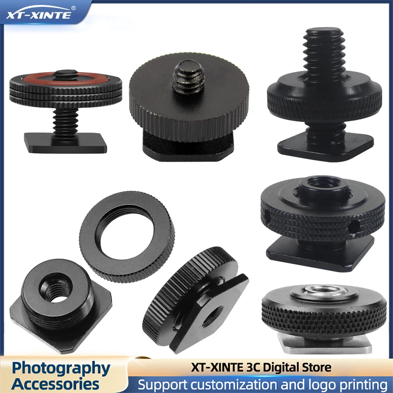 1-4-Hot-Shoe-Mount-Phone-Holder-Single-Nut-Cold-Shoe-Adapter-Bracket ...