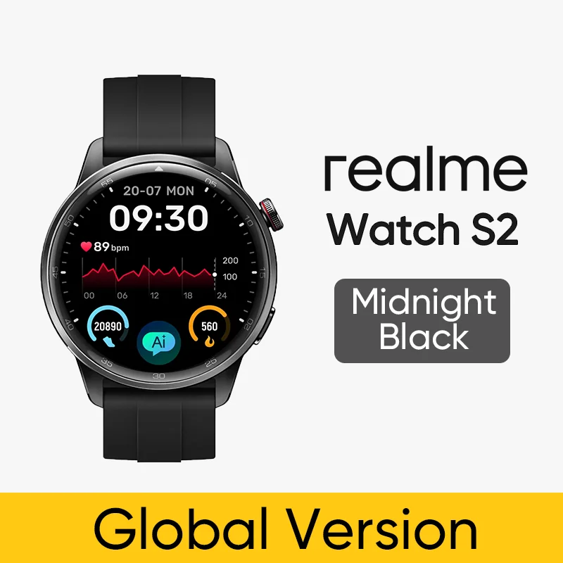 Reloj inteligente realme Watch S2 AMOLED 1.43'' IP68 20 días de Batería ...