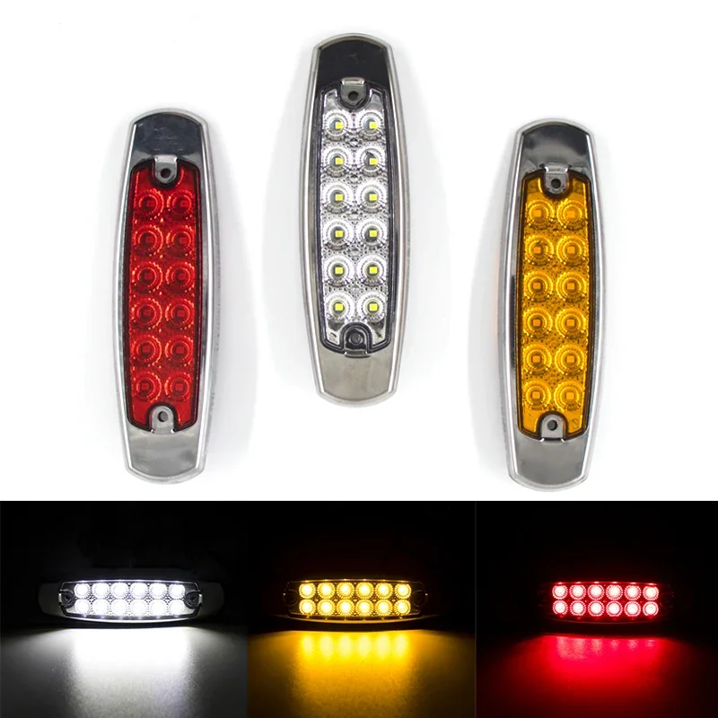6-10pcs-LED-12V-24V-Car-Trucks-LED-Side-Marker-Clearance-Thin-Light ...