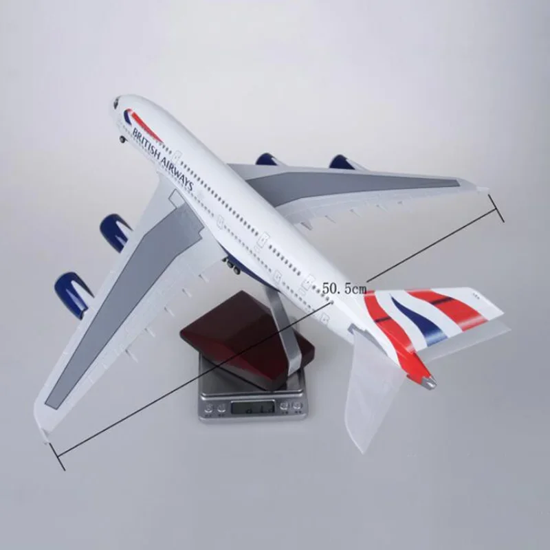 Scale-1-160-50-5CM-Airplane-A-380-Aircraft-Model-A380-BRITISH-Airline ...