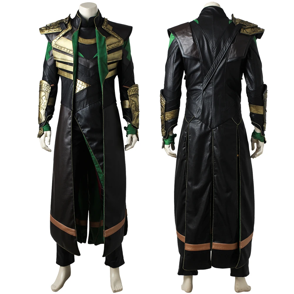 Disfraz de superhéroe The Dark World Thunder Loki Odinson, traje de Cosplay para Halloween ...