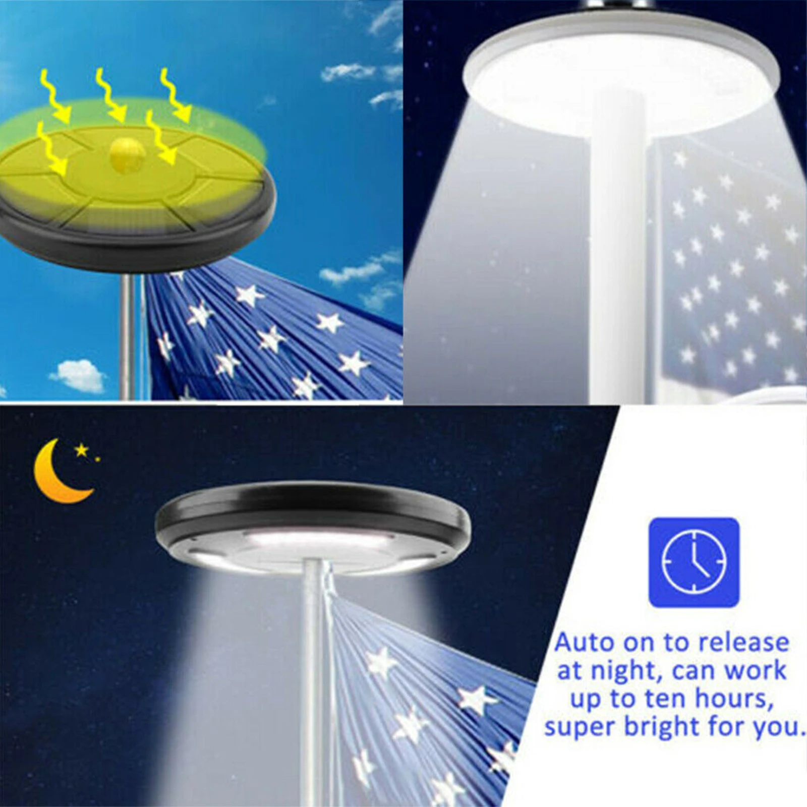 Solar-Lights-Outdoor-Flag-Pole-Light-128-LEDs-Courtyard-Illuminate ...