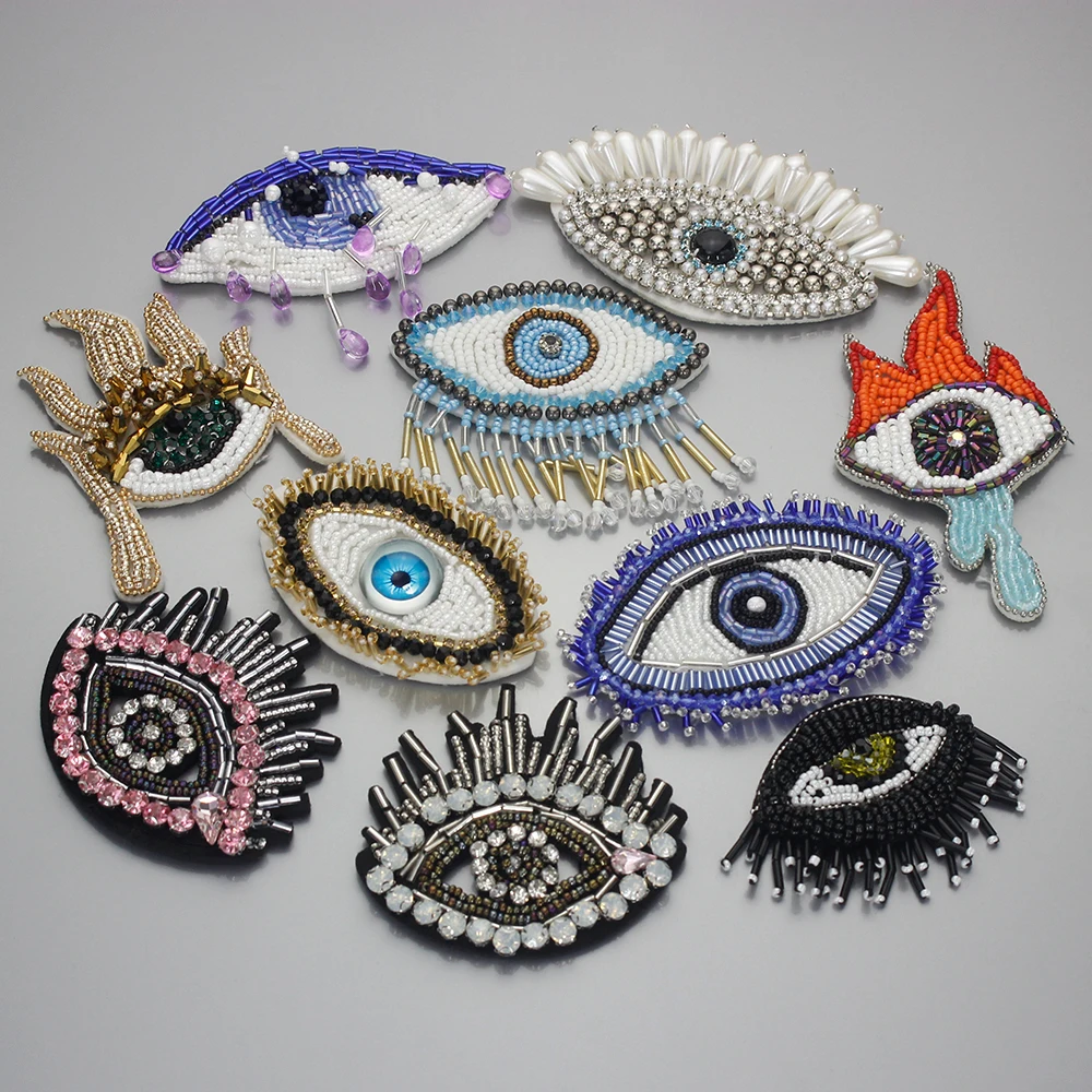 Fashion-beaded-embroidered-eye-Patches-for-Clothing-sew-on-rhinestone ...