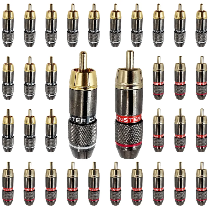 2-4-8-16PCS-RCA-Connector-Plug-Musical-Sound-HiFi-RCA-Connector-Jack ...
