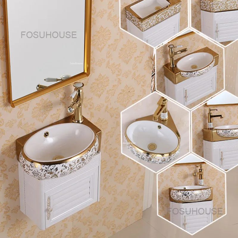 European-Mini-Ceramic-Wall-Hung-Bathroom-Sinks-Hanging-Small-Washbasin ...