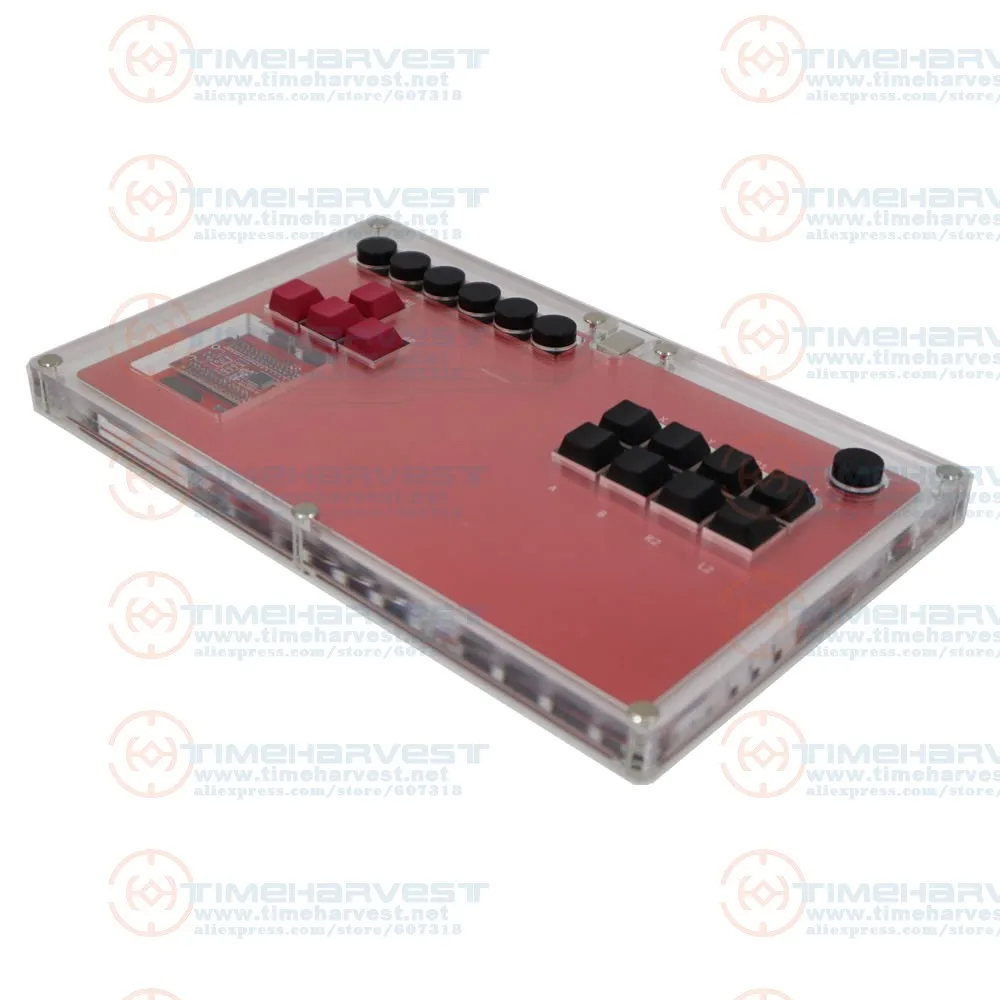 All Buttons Hitbox Style Arcade Game Console Joystick Transparent Fight ...