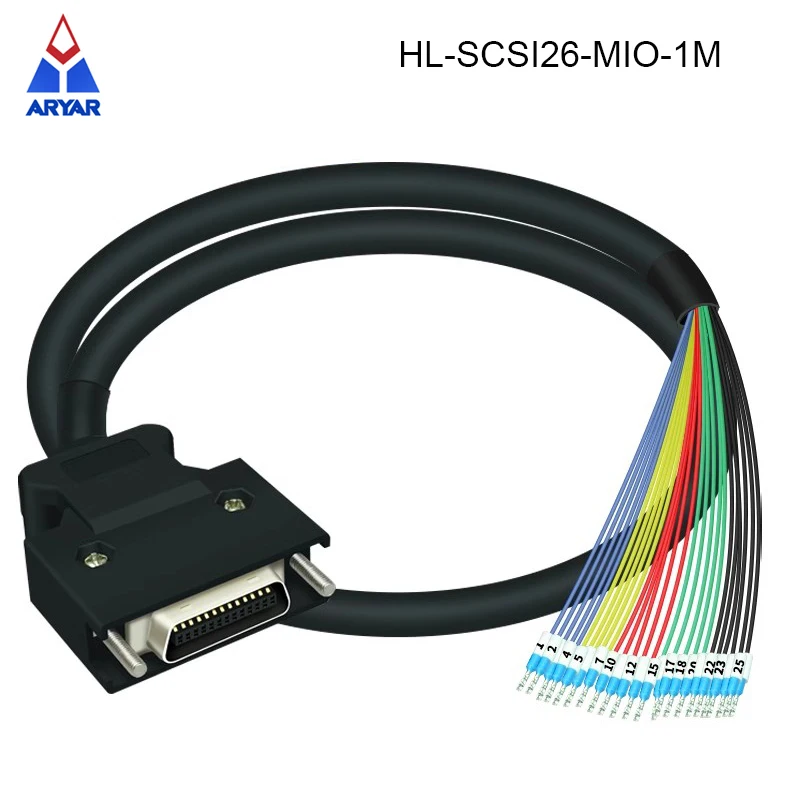 Industrial-Grade-SCS26-IO-Data-Cable-DIN-Rail-Mount-26-pin-D-SUB-Female ...