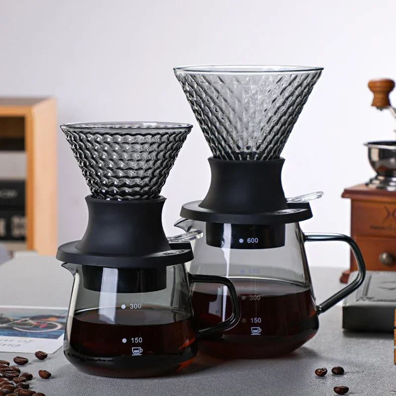 Coffee Filter Cup Glass Drip-type Hand-brewed Coffee Filter Pot Filter ...