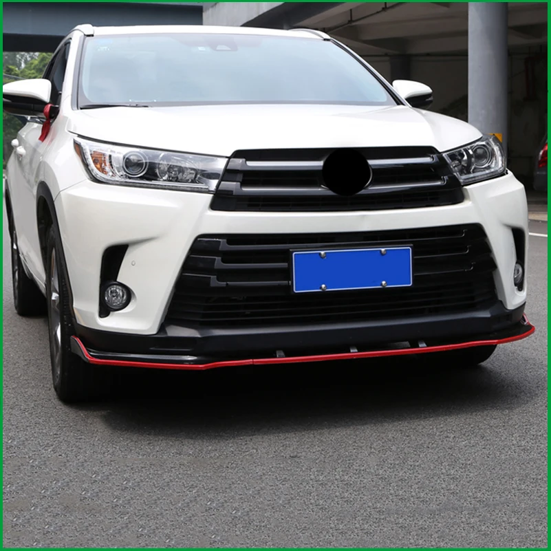 For Toyota Highlander Kluger 2017-2019 Front Bumper Lip Diffuser ...