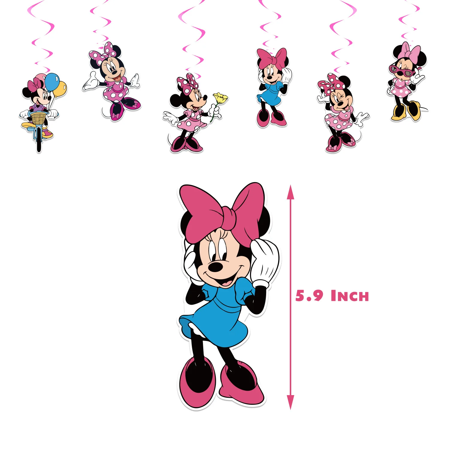 Pink Minnie Mouse Silhouette
