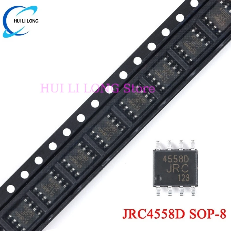 50pcs/10pcs 4558D SOP8 JRC4558 SOP JRC4558D NJM4558 4558 jrc4558 SOP-8 ...