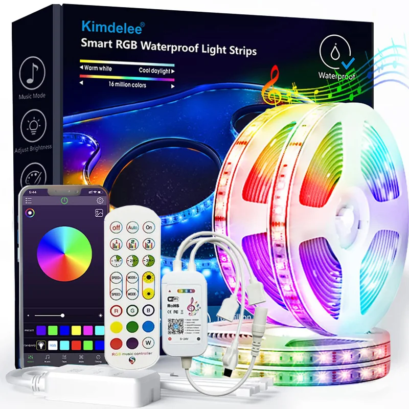 LED-Strip-Light-for-Room-DC-24v-10m-20m-30m-40m-50m-Bluetooth-WIFI ...