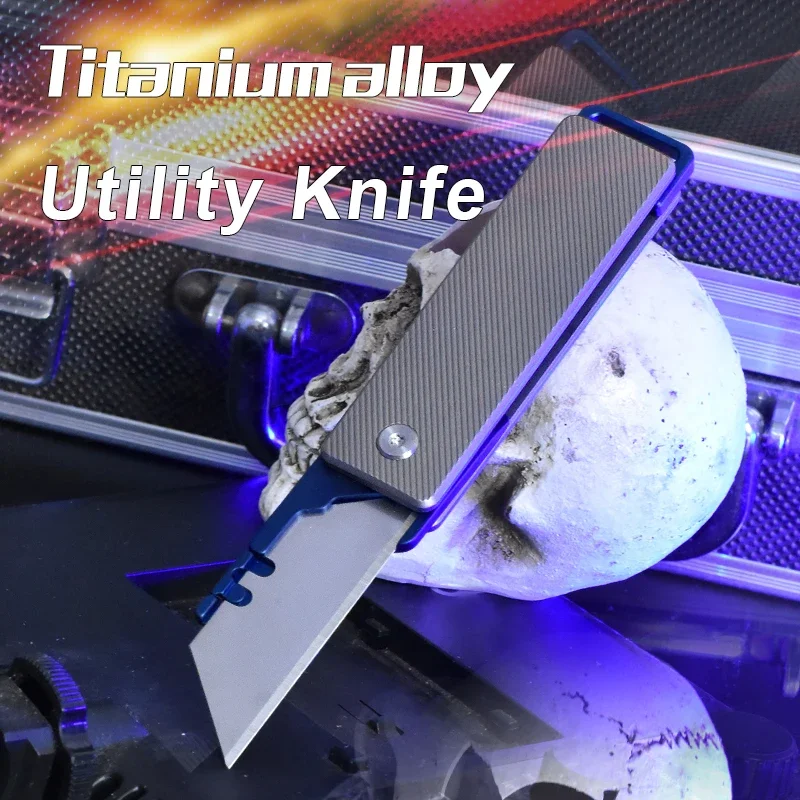 Titanium-Alloy-Folding-Utility-Knife-Multifunctional-Paper-Cutting ...