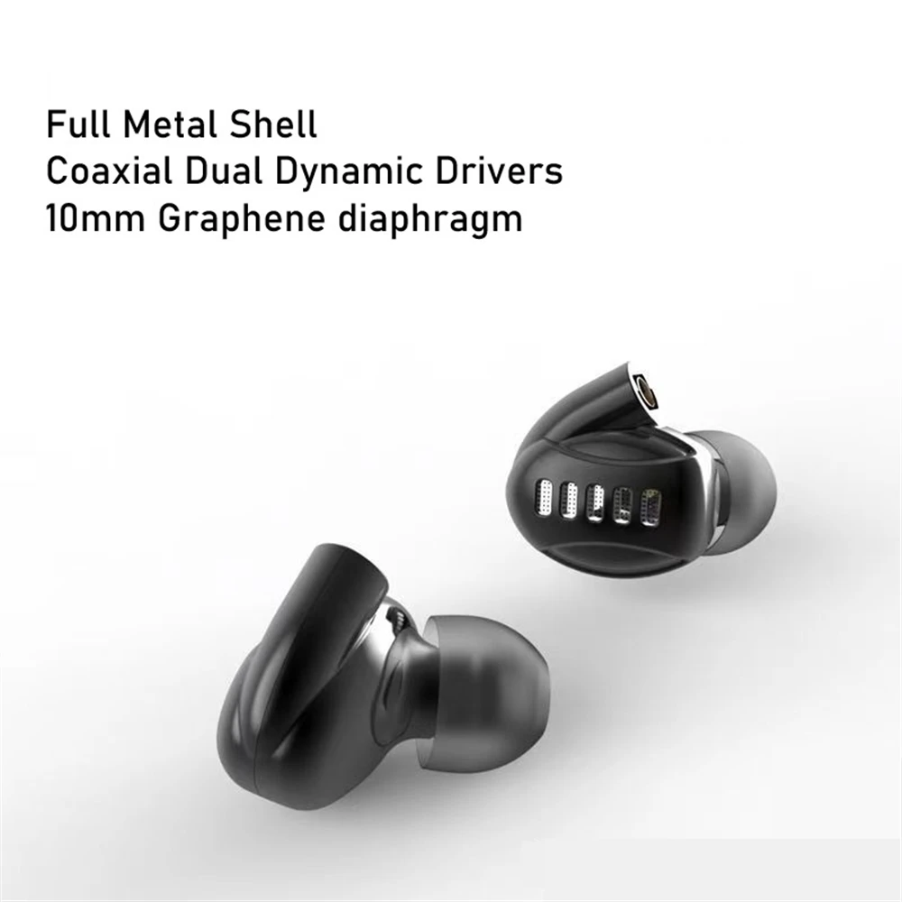 PIZEN-SENFER-DM5-Graphene-diaphragm-Dual-Dynamic-Drivers-In-Ear-Monitor ...