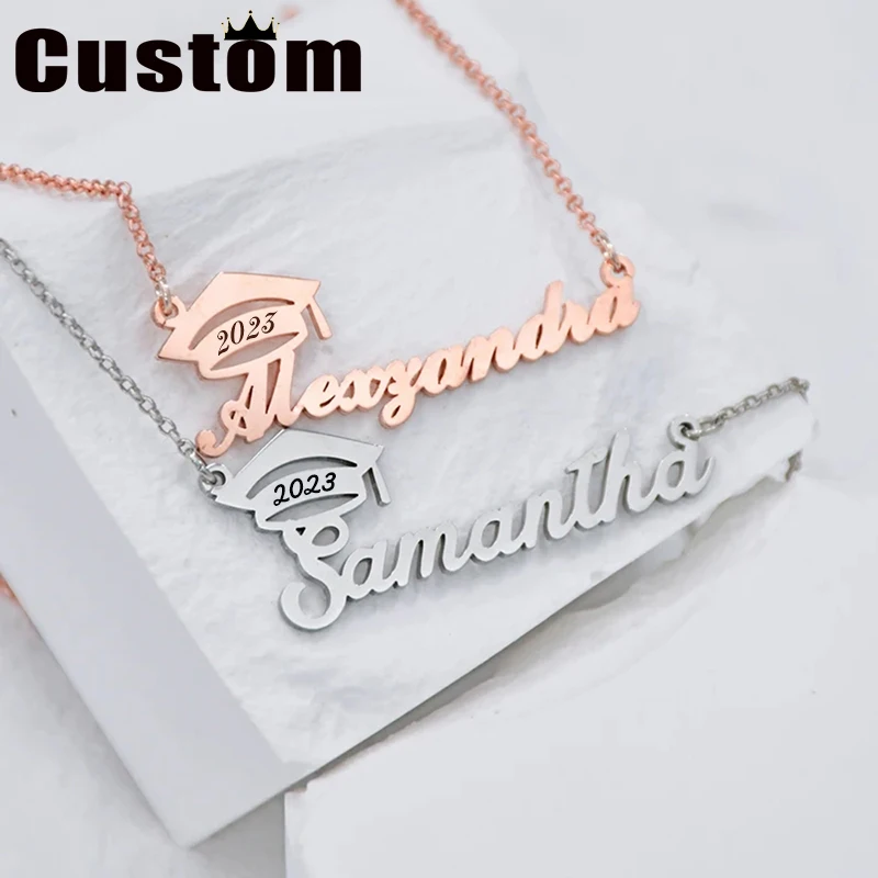 2023 New in Necklace School Graduation Gift Class Name Necklace Custom ...