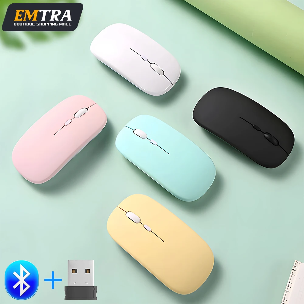 Rat-n-inal-mbrico-recargable-con-Bluetooth-Mouse-ergon-mico-silencioso ...