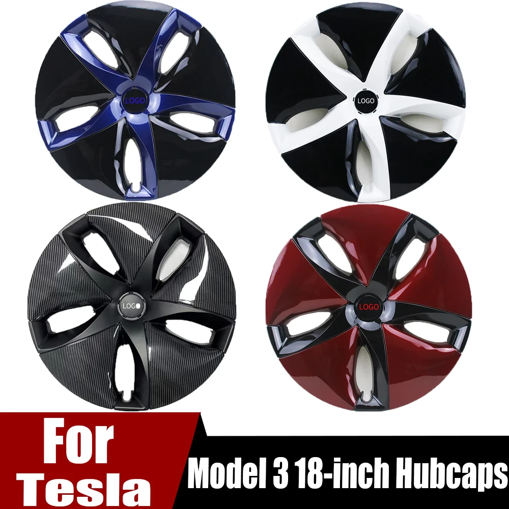 18-Inch-Hub-Cap-High-Performance-Replacement-Wheel-Hubcap-For-Tesla ...