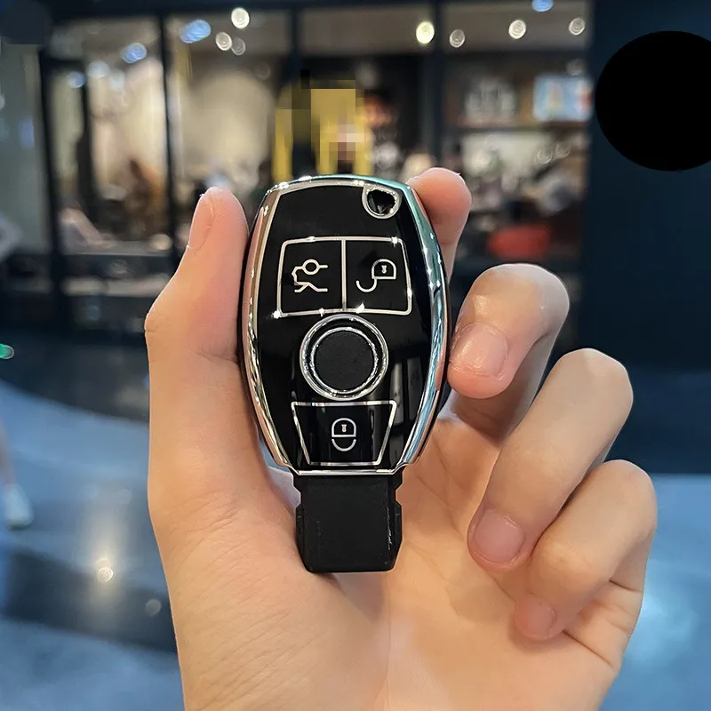 TPU-Car-Smart-Key-Cover-Case-Shell-Accessories-For-Mercedes-W212-W204 ...