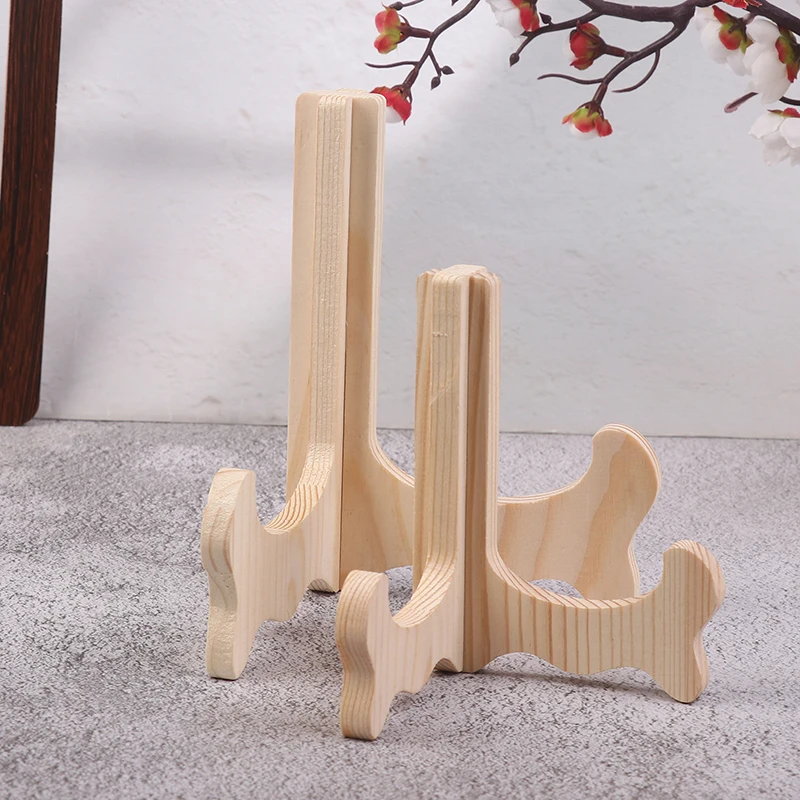 Vintage-Foldable-Wooden-Dish-Display-Rack-Curved-Design-Handmade-Easel ...