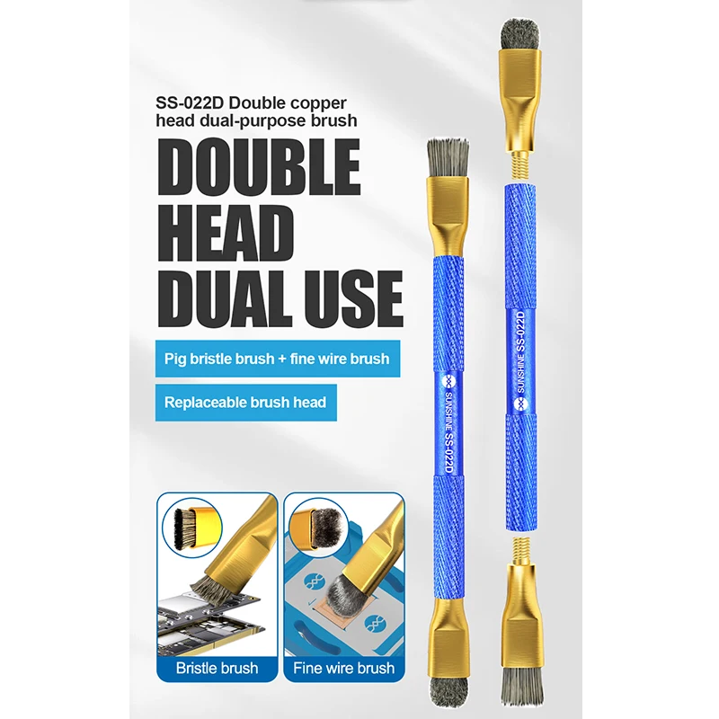 SUNSHINE-SS-022D-Double-Head-Dual-Use-Dust-Cleaning-Brush-with-Copper ...