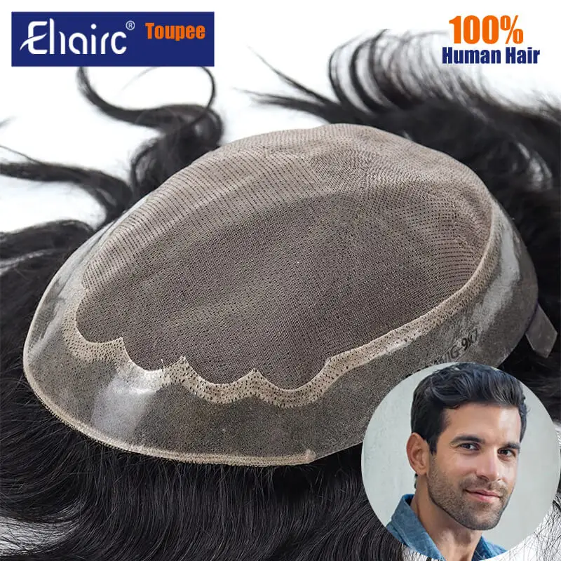 Protese-Capilar-Masculina-Mono-with-soft-Pu-around-Durable-Toupee-Hair ...