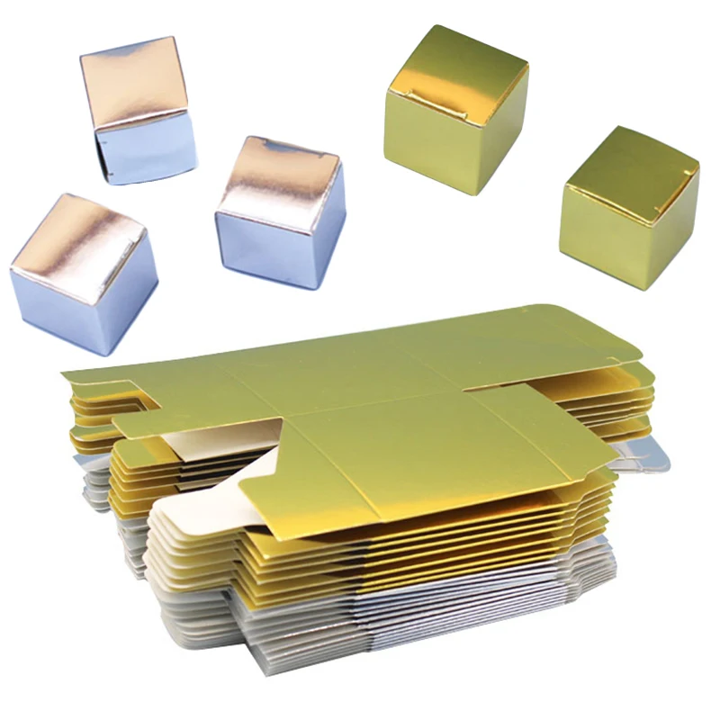 50Pcs-Square-Gold-Silver-Gift-Boxes-Mini-Candy-Cookies-Cake-Boxes ...