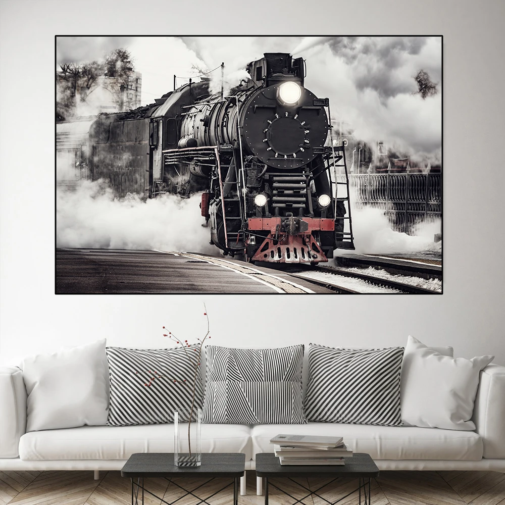 Abstract Train Painting