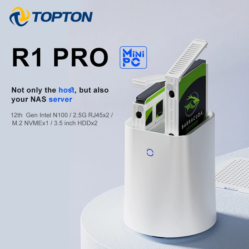 Topton 2 Bay NAS R1 PRO 12th Gen Intel N100 Mini PC 2x i226 V 2 jpg Topton 2 Bay NAS R1 PRO 12th Gen Intel N100 Mini PC 2x i226 V 2 jpg