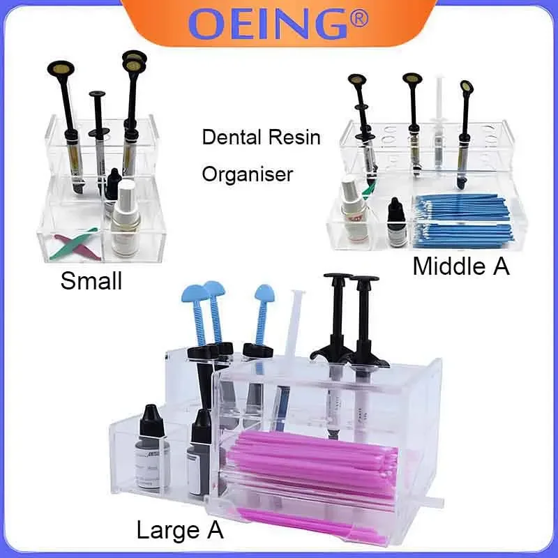Dental Acrylic Organizer Syringe Resin Adhesive Applicator Holder Oral ...