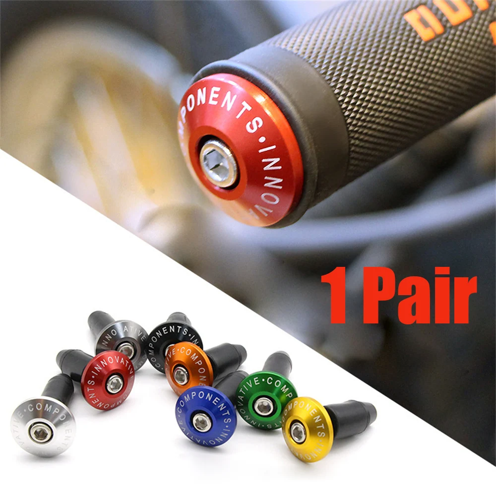 Motorcycle-Handle-Bar-End-Weight-Handlebar-Grips-Cap-Anti-Vibration ...