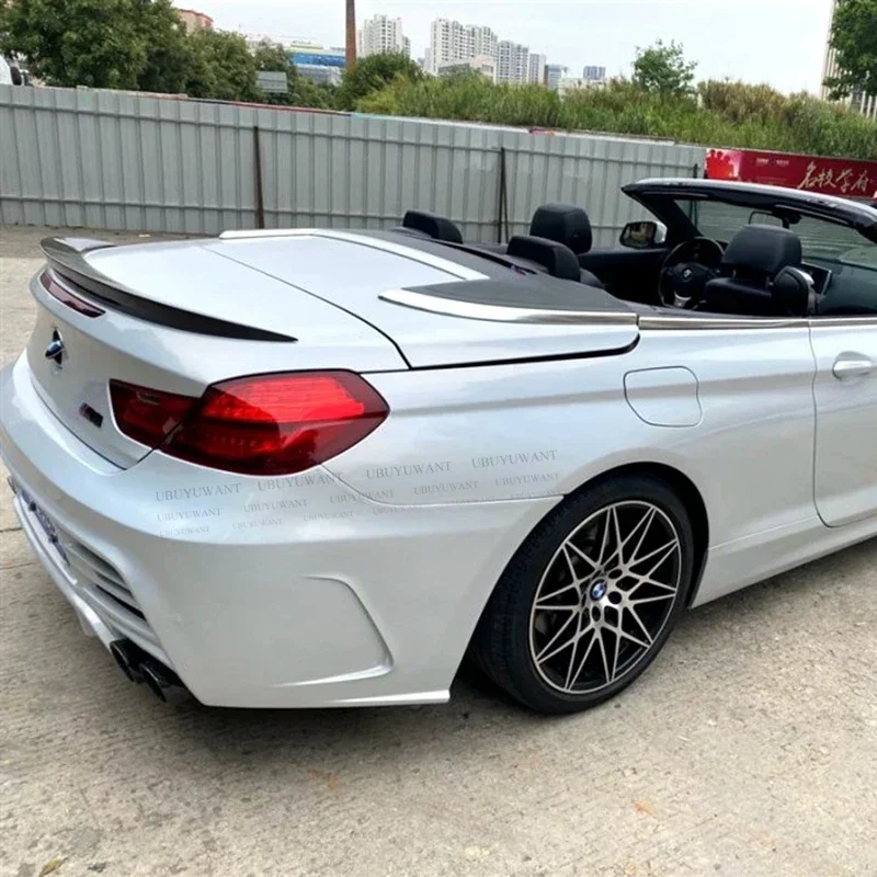 Real-Carbon-Fiber-Rear-Trunk-Spoiler-Lid-For-BMW-F13-F06-640i-650i-M6 ...