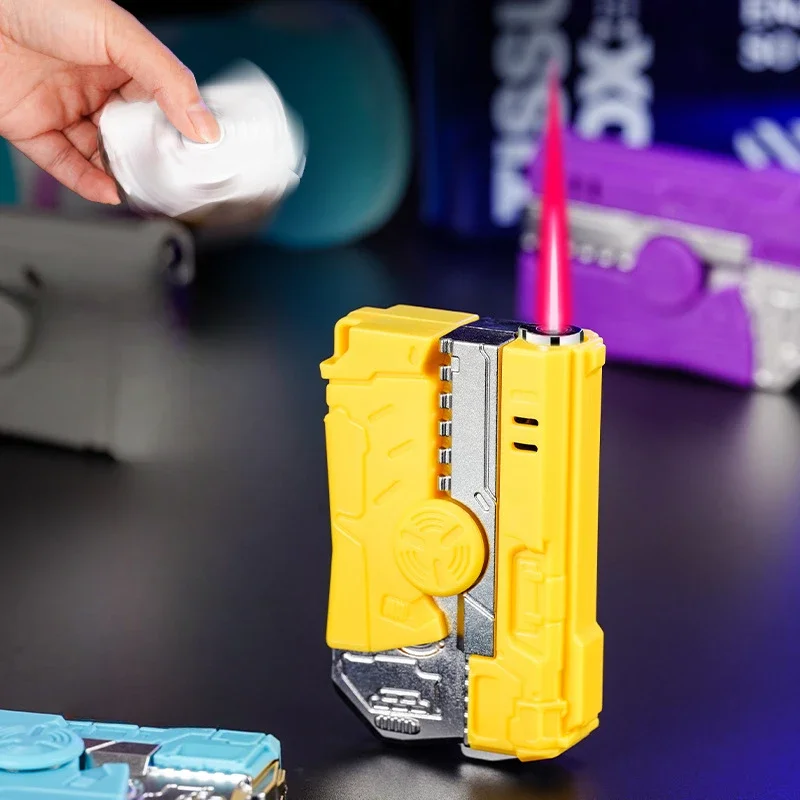 Fashionable-Folding-Pistol-Inflatable-Lighter-Red-Flame-Personalized ...