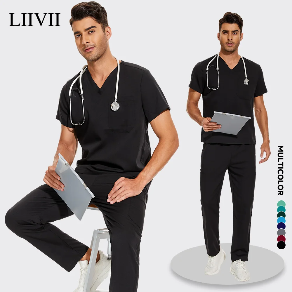 Men-Wear-Stylish-Scrubs-Sets-Medical-Suits-Hospital-Uniform-Doctors ...