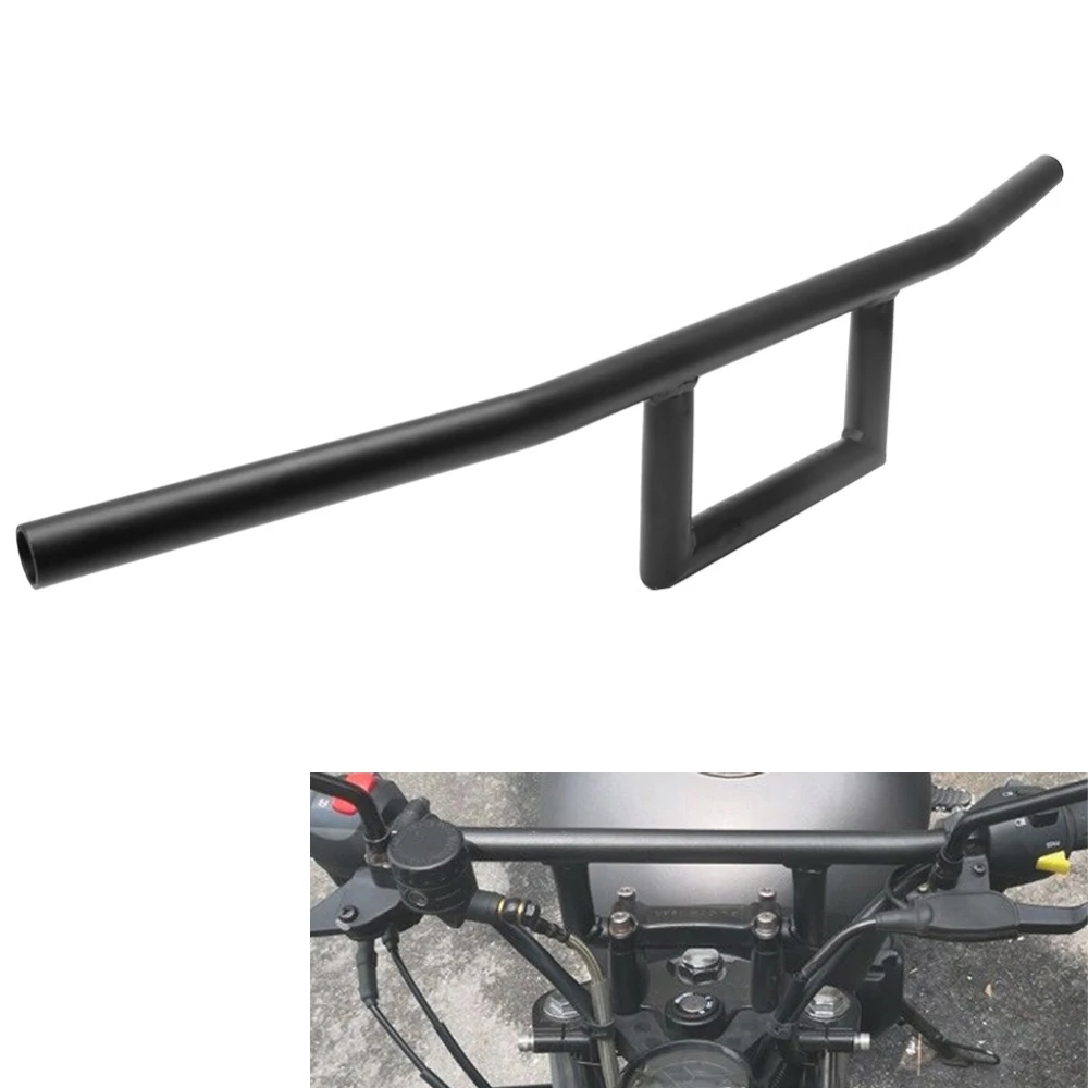 Motorcycle-Black-7-8-22MM-Cafe-Racer-Window-Bars-Handlebars-Wide-For ...