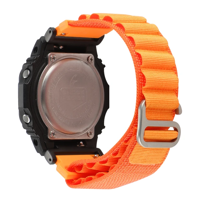 Alpine loop band Nylon Watch Band Strap For Casio G-SHOCK DW-5600 GW ...