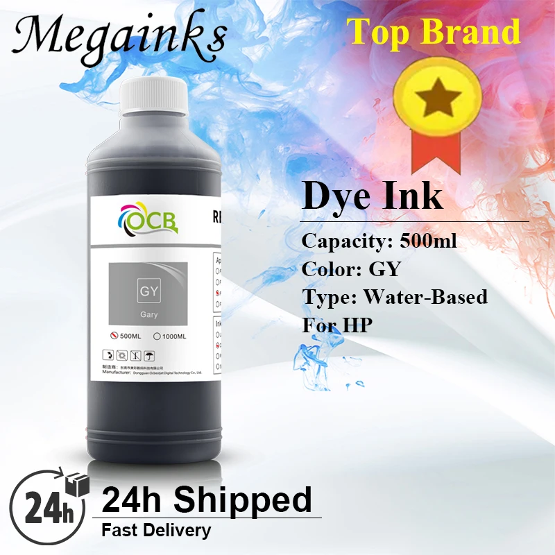 Dye Ink 500ML for HP 100 500 510 800 5500 T610 T770 T790 T1100 T1120 ...