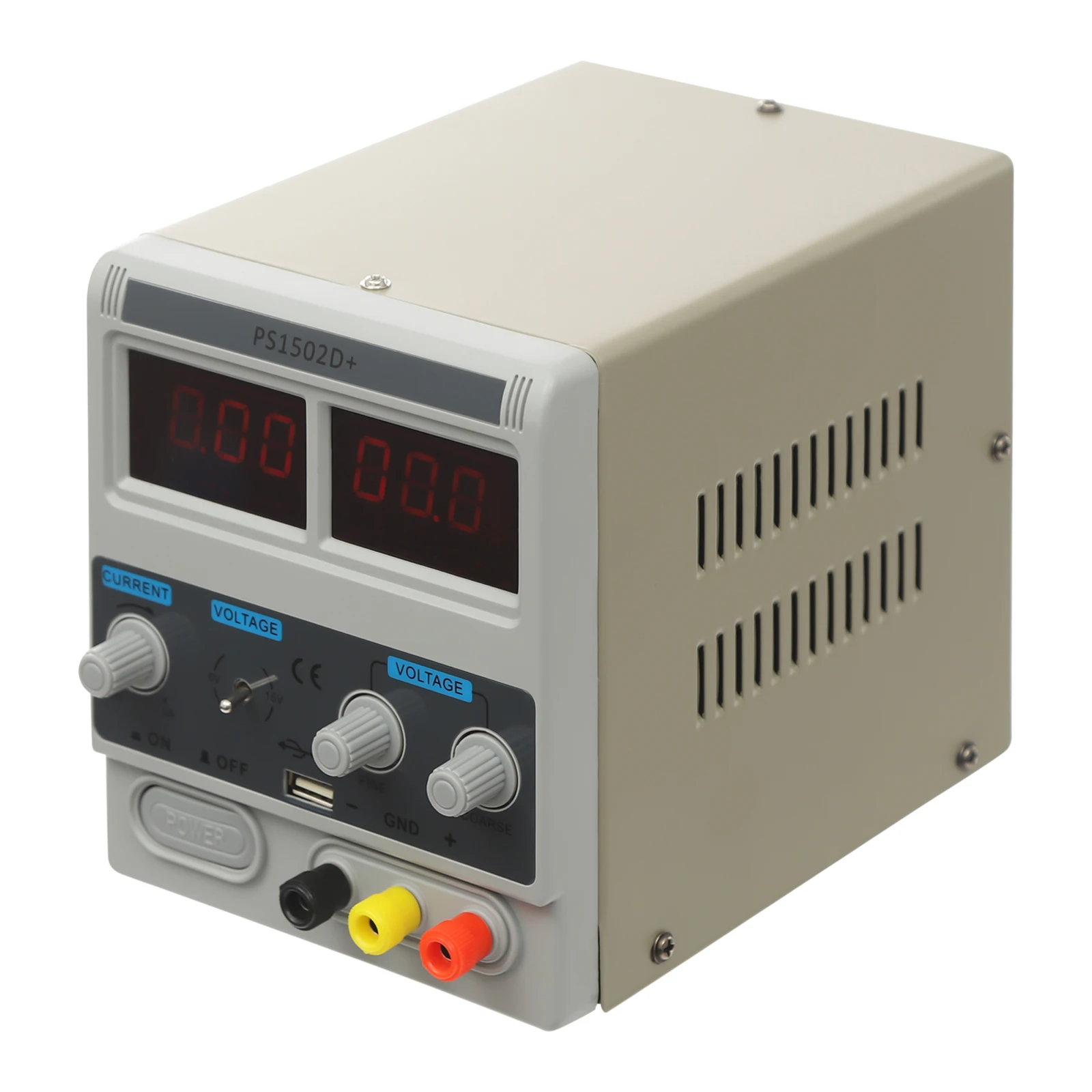 Adjustable DC Power Supply 0-15V 2A, Digital Display with Overcurrent ...