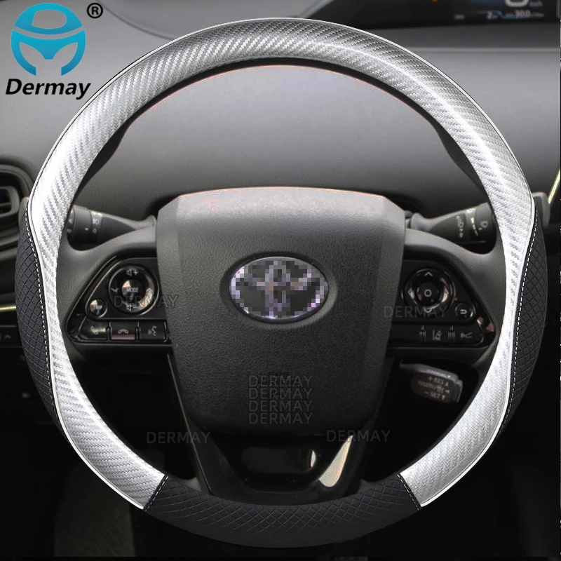 Noir - Couvercle de volant de voiture pour Toyota Prius 30 20 V ...