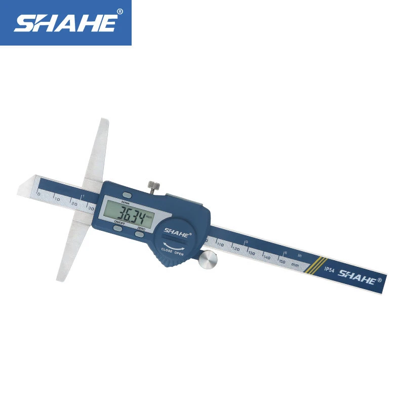 150mm 6inch Stainless Steel Digital Depth Vernier Caliper Depth Gauge ...