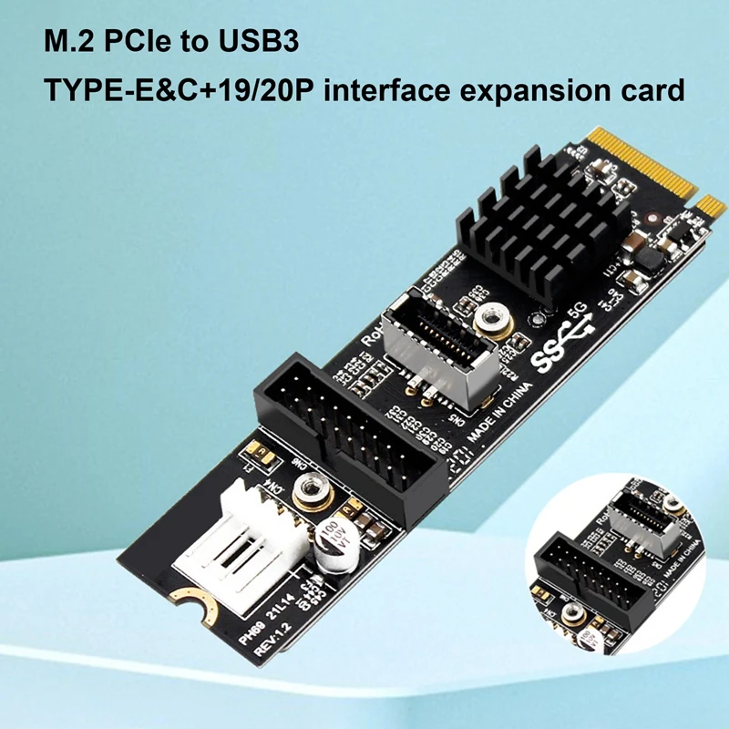 1 세트 TYPE C + 19/20PIN 확장 카드 PCB M.2 PCIE 확장 라이저 카드 확장 라이저 카드 교체 액세서리| | - AliExpress