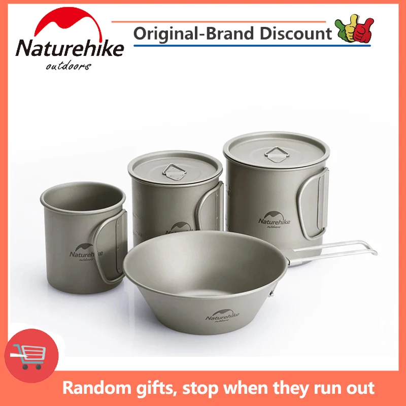 Naturehike Outdoor Titanium Folding Water Cup Bowl Portable Cookware ...
