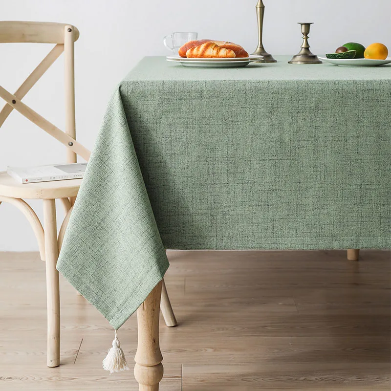 Why the Cotton and Linen Waterproof Tablecloth Is the Ultimate Wipe ...