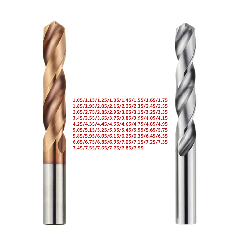 Solid Tungsten Carbide Drill Bits Forr Cnc Carbide Drill Bits 1.05-7 ...