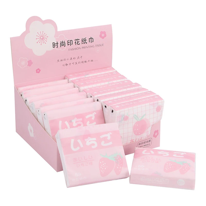 Fruits-Printed-Facial-Tissues-Travel-Size-Pack-for-Car-or-Purse-Soft ...