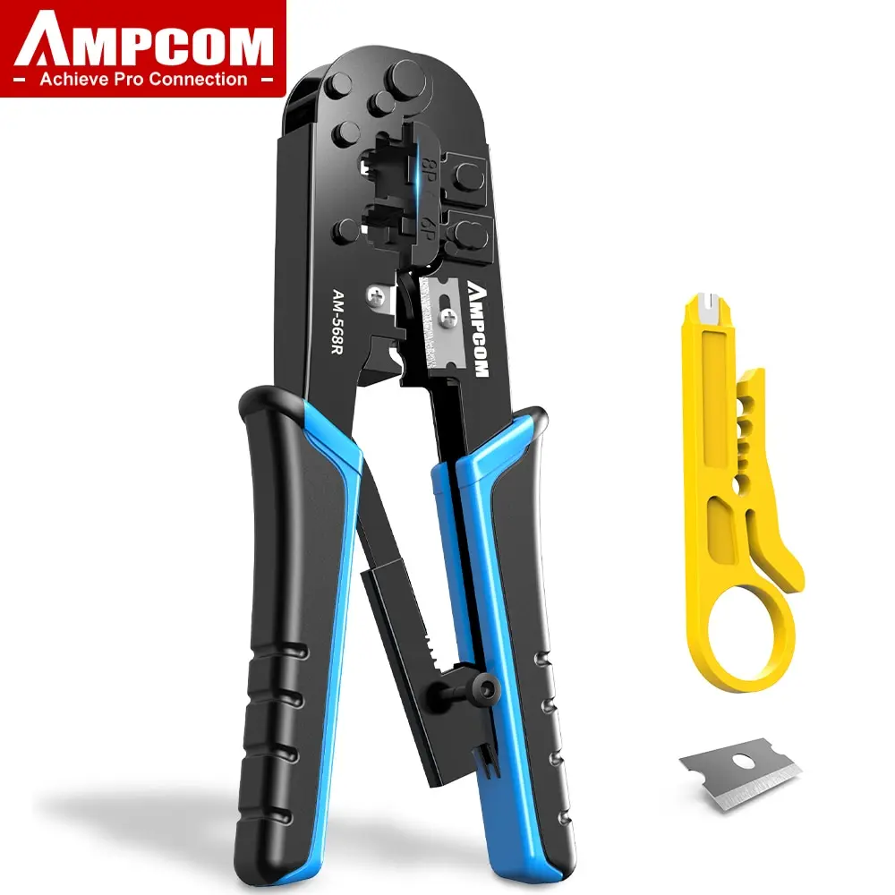 AMPCOM rj45 crimper RJ11 RJ45 Crimpen Werkzeug Ethernet Netzwerk LAN ...